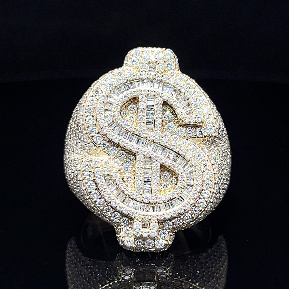 Yellow gold diamond Money Ring – Mike The Jeweler